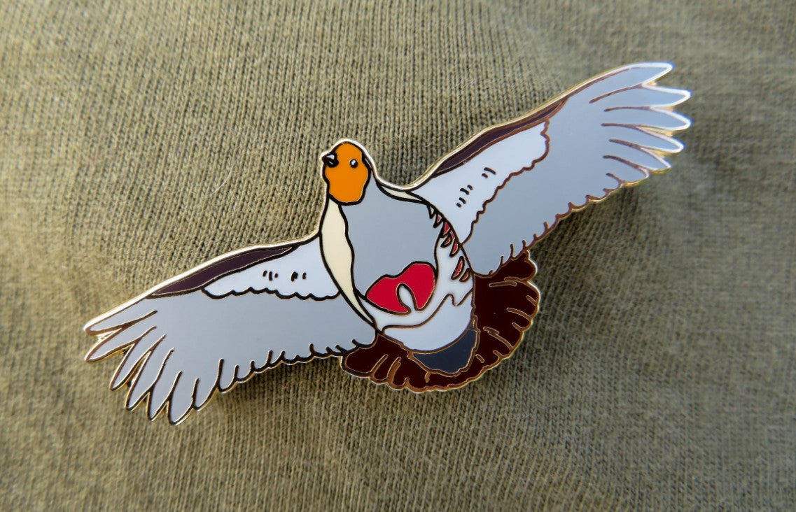 Get your new pin badge and help grey partridge conservation – Game and ...